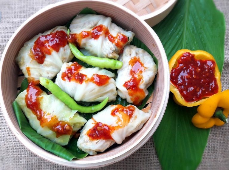 Steamed and Stuffed Cabbage Wraps Recipe | WordsmithKaur.com