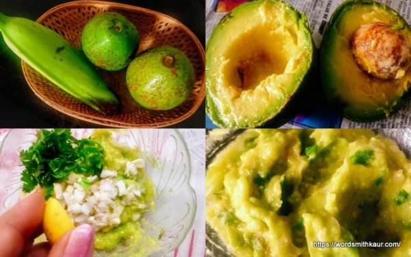 Plantain Baskets Topped with Guacamole & Chicken Tikka