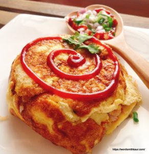 Spicy Chicken Omurice Recipe - with video and pictures