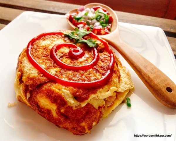 Spicy Chicken Omurice Recipe - with video and pictures