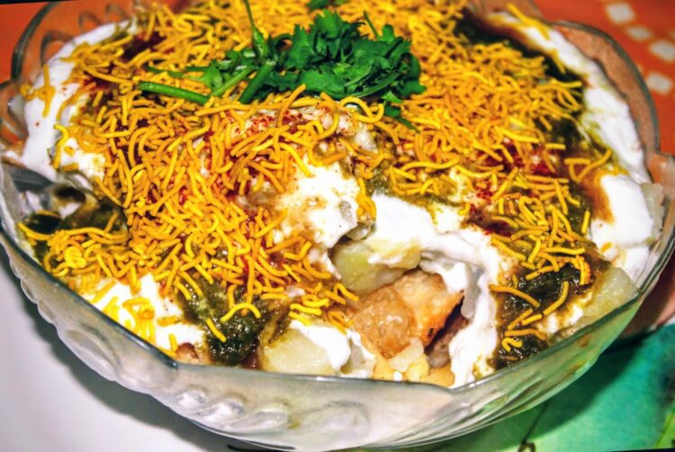 Dahi Papdi Chat or Yoghurt Wafer Chat